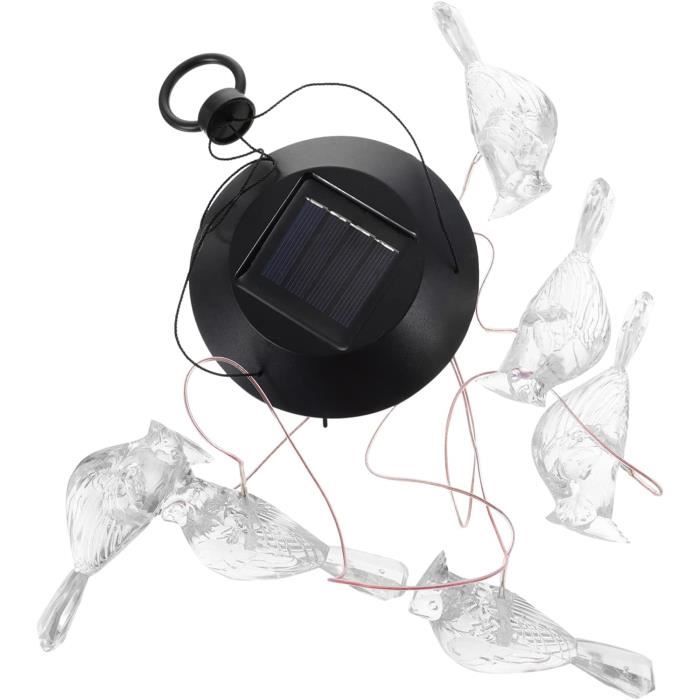 1 Pc Solaire Vent Carillon Lumière Lampes Solaires Pour L'Extérieur Décor Jardin Lumières ...
