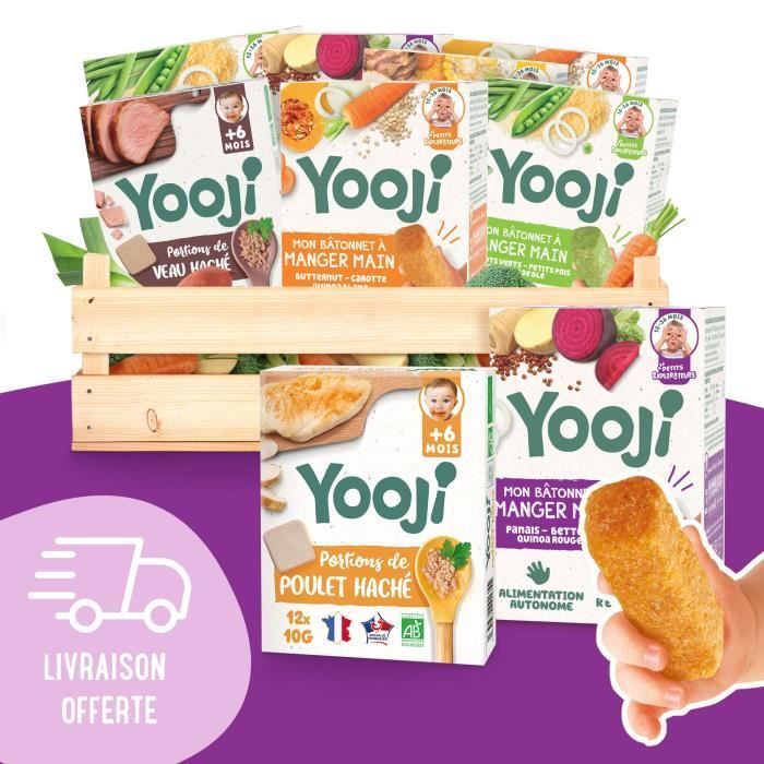 Yooji - Alimentation autonome et DME - 30 Repas Bébé Bio à manger-main ...