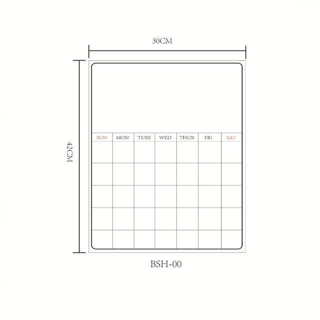 MAGNETS,BSH00--Ensemble de calendrier mensuel magnétique effaçable à ...