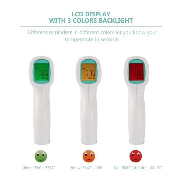 Activité-Thermomètre infrarouge portatif thermomètre portatif de haute ...