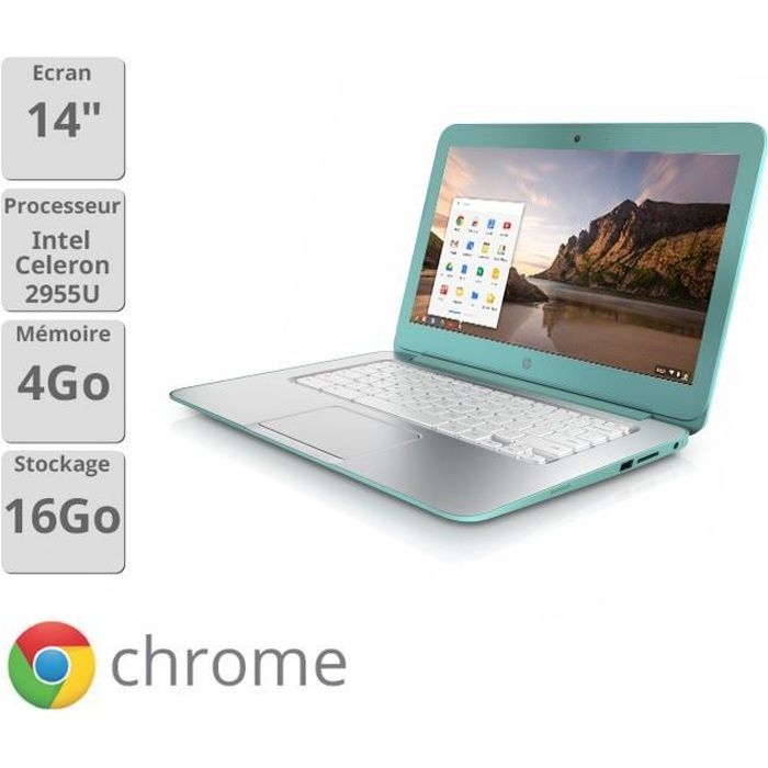 HP Chromebook 14 Turquoise - Cdiscount Informatique