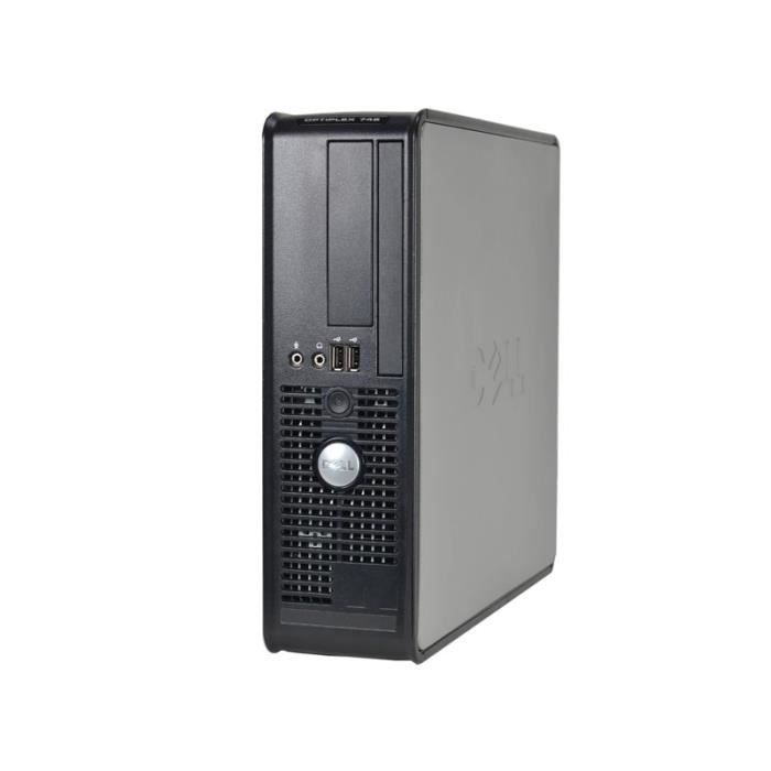 Unité Centrale Dell 745 SFF - Core 2 Duo - RAM 2Go - HDD 80Go - Windows ...