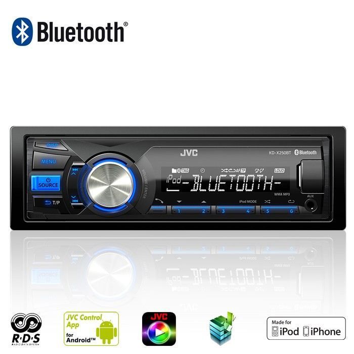 JVC KD-X250BTE Autoradio USB iPhone Bluetooth - Achat / Vente autoradio JVC KD-X250BTE Autoradio ...