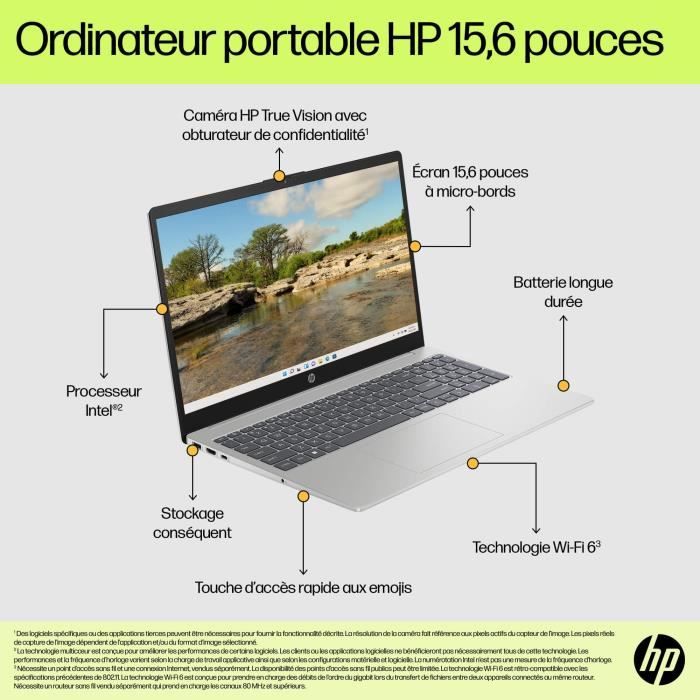 PC Portable HP 15-fd2003nf - Windows 11 - 15,6" FHD - Core Ultra 5 225U ...