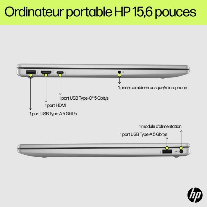 PC Portable HP 15-fd2003nf - Windows 11 - 15,6" FHD - Core Ultra 5 225U ...