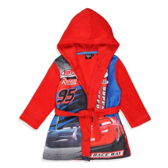 CARS Robe de Chambre Coral Garçon 100% Polyester Rouge - Cdiscount Prêt ...