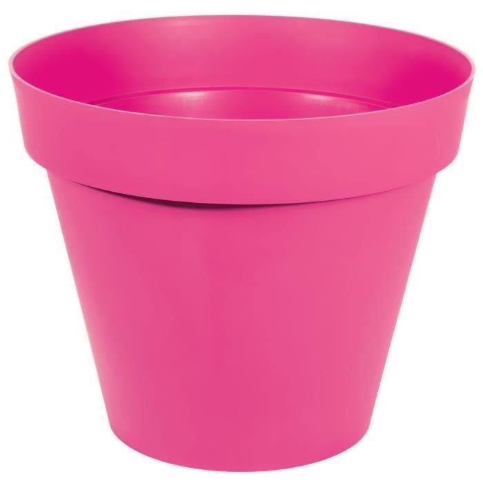 EDA Pot de fleur rond Toscane - Ø 80 x H 66 cm - 170 L - Fuchsia ...