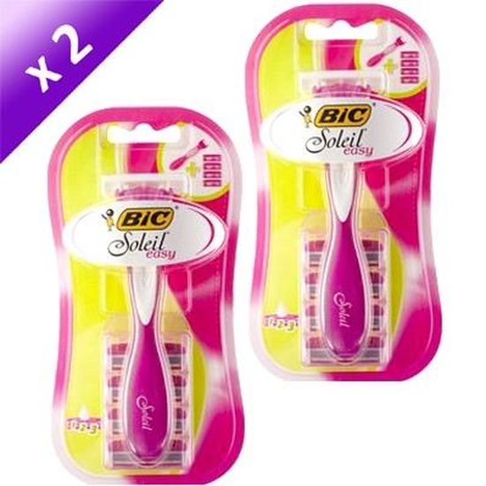 BIC Rasoir Jetable Femme Easy Rechargeable (x2) - Cdiscount Au quotidien