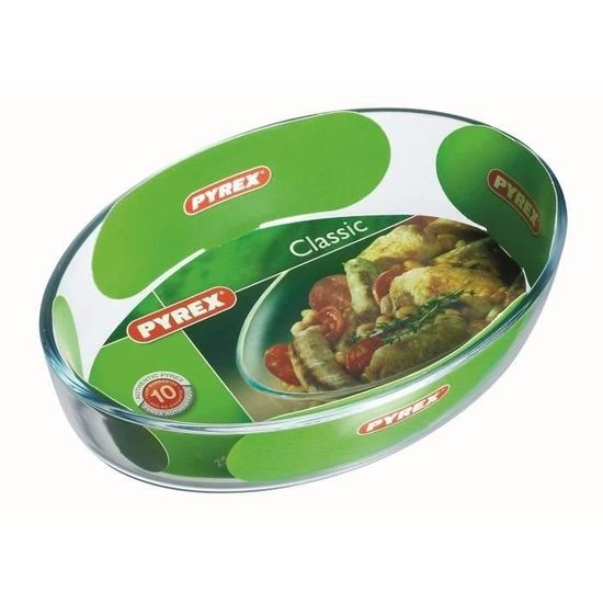 PYREX Plat à four ovale Classic Glassware 21x13 cm transparent ...