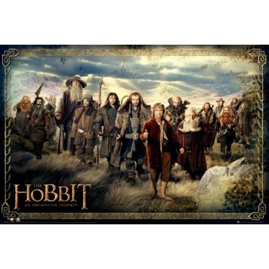 Le Hobbit Poster - Un Voyage Inattendu, La Comp... - Cdiscount Maison