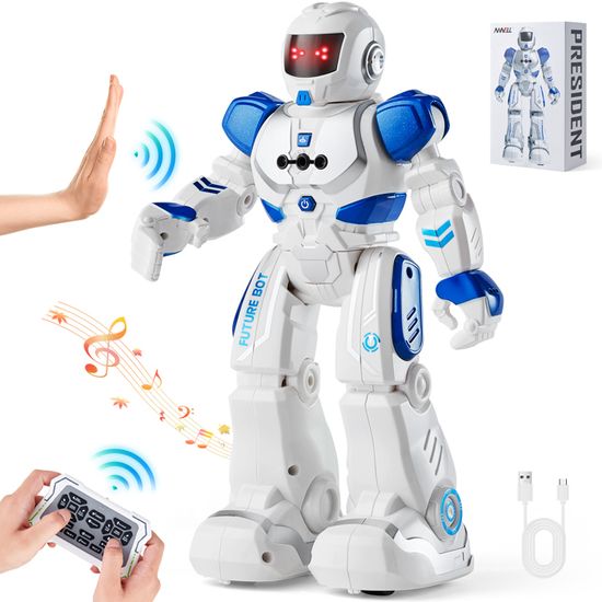 Robot Jouet Programmable Enfants -VEVOR -Télécommande, Gestes-50 ...