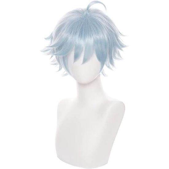 Perruque Cosplay Anime, Perruque Genshin Impact, Avec Chapeau De ...