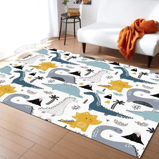 Tapis De Salon Dessin Animé, Animal, Mignon, Griffonnage, Dinosaure ...