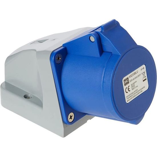 Commando K9233 Obliques Prise 2P + T 32 A 200–250 V (Ip44) Bleu[H3232] - Cdiscount Bricolage