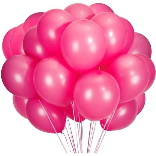 Balloons Rose - 100 Pièces Ballon À L'Hélium De 30 Cm - 12 Pouces ...