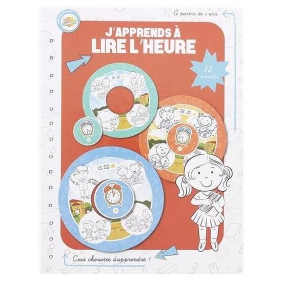 Jeu Éducatif 'J'apprends à Lire L'Heure' - Apprendre Apprentissage ...
