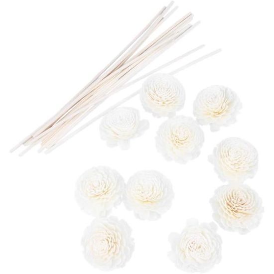 5 Ensemble Bâtonnets Diffuseurs De Fleurs Bâtonnets De Roseau Aux Huiles Essentielles Diffuseur ...