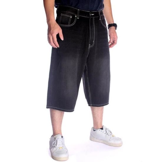 Minetom Short en Jean Hip Hop Homme Jeans Shorts Amples Garçon Hip Hop ...