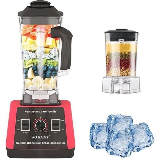 Sk-666 Mixeur Multifonction 5000 W Haute Puissance 2 En 1 Tasse Robot ...