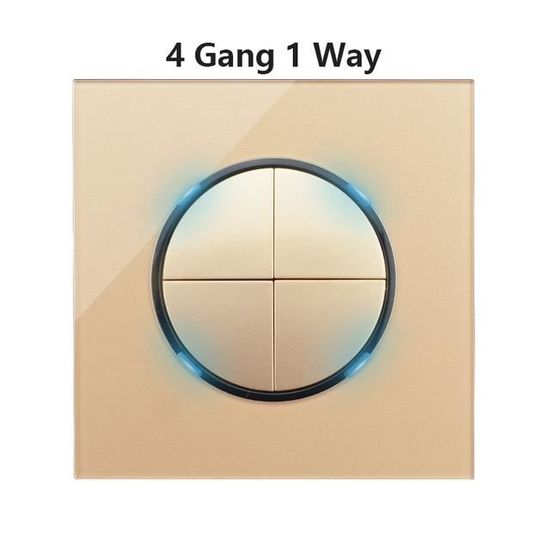 INTERRUPTEUR,4 Gang 1 Way--Ue De Fr Prise De Courant Usb Chargeur 1 2 3 ...