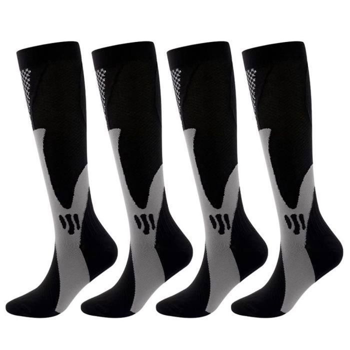 2 Paires Chaussette de Contention pour Sportive Bas de Contention Femme ...