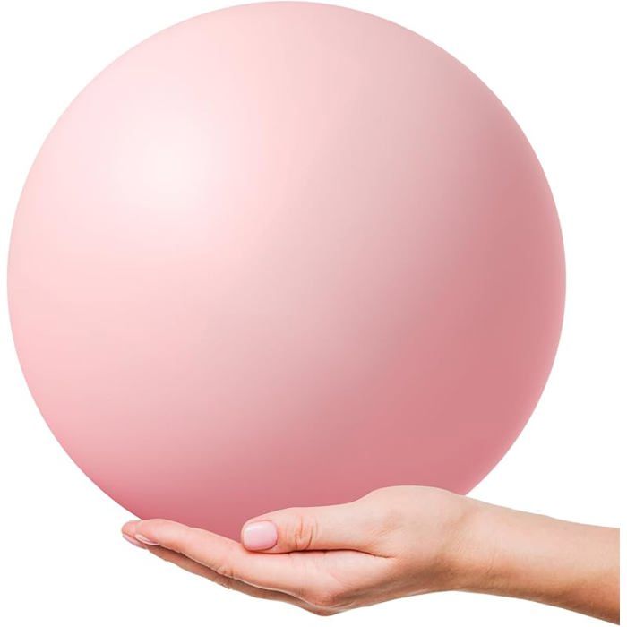 Ballon de gymnastique 25 cm rose anti-éclatement souple BALLON SUISSE ...