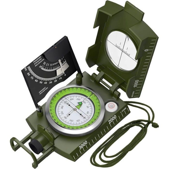 Boussole verte militaire multifonctionnelle américaine extérieure de ...