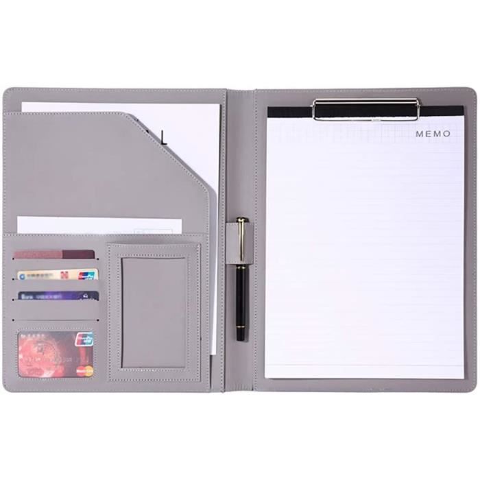1 pièce A4 Business Bureau Dossier Cuir Dossier Dossier Dossier Dossier ...