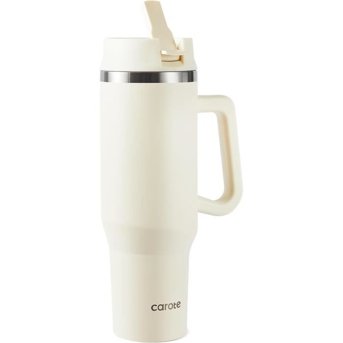 Gourde Isotherme Avec Paille Et Couvercle 1200Ml, Bouteille Isotherme ...