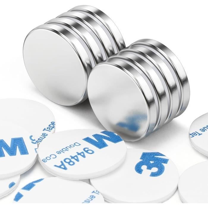 20X3Mm Aimants En Néodyme Puissant, 8 Pièces Rond Aimant Magnétique ...