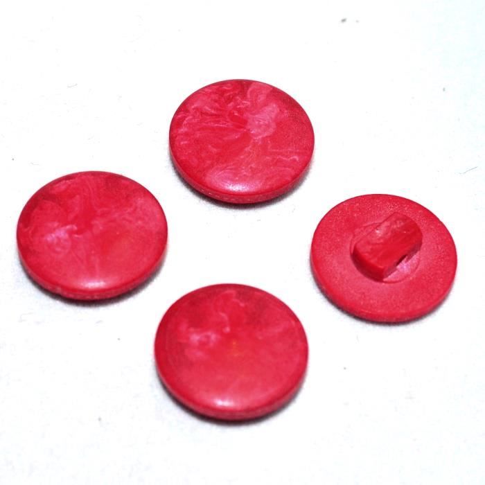 LOT DE 4 BOUTONS vintages pastille rouge 15mm - Cdiscount Beaux-Arts et ...