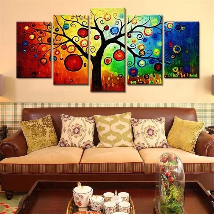 Toile Mur Art Photos Cuisine Restaurant Décor 5 Pièces Abstrait ...