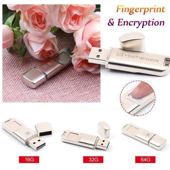 BO Clé USB 2.0 Cryptage d'Empreinte Digitale Memory Stick Données ...