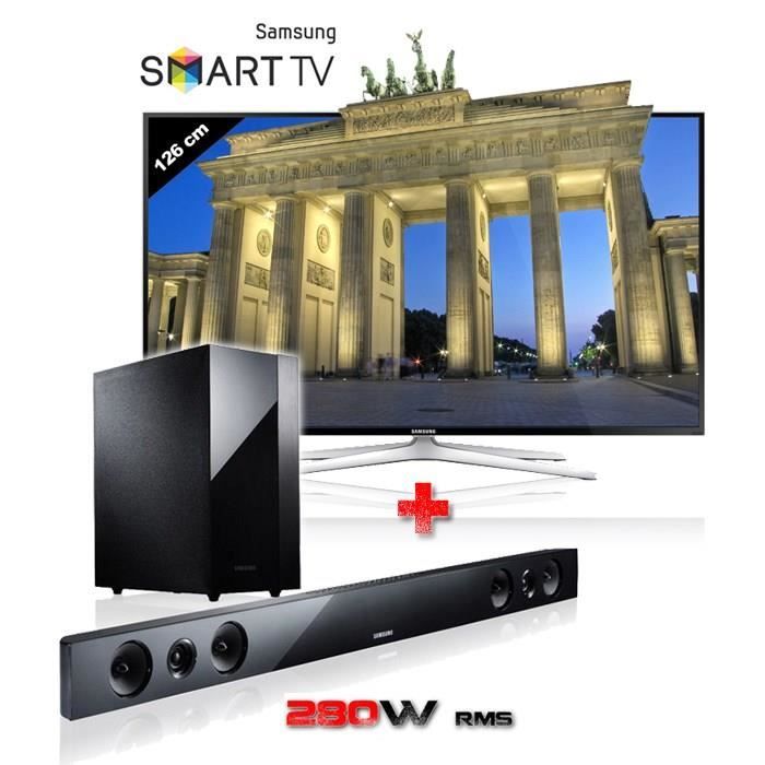 SAMSUNG UE50H6400 Smart TV 3D 127 cm + HW-F450 - Cdiscount TV Son Photo