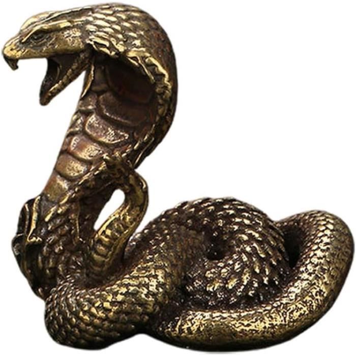 Laiton Serpent Statue En Laiton Serpent Figurine Cobra Statue Cobra ...