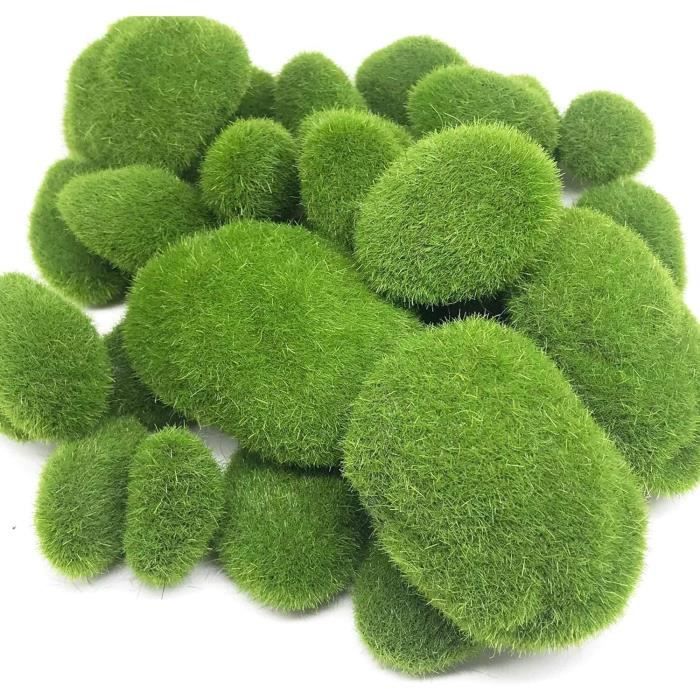 Mousse Artificielle Rocks Décoratifs, 30 Pcs 3 Taille Boules De Mousse ...