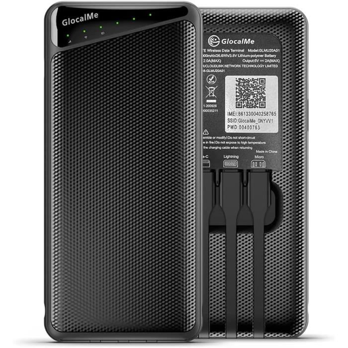 Triforce U3B Routeur Mobile 4G LTE WiFi, avec Powerbank 7000mAh, Aucune ...