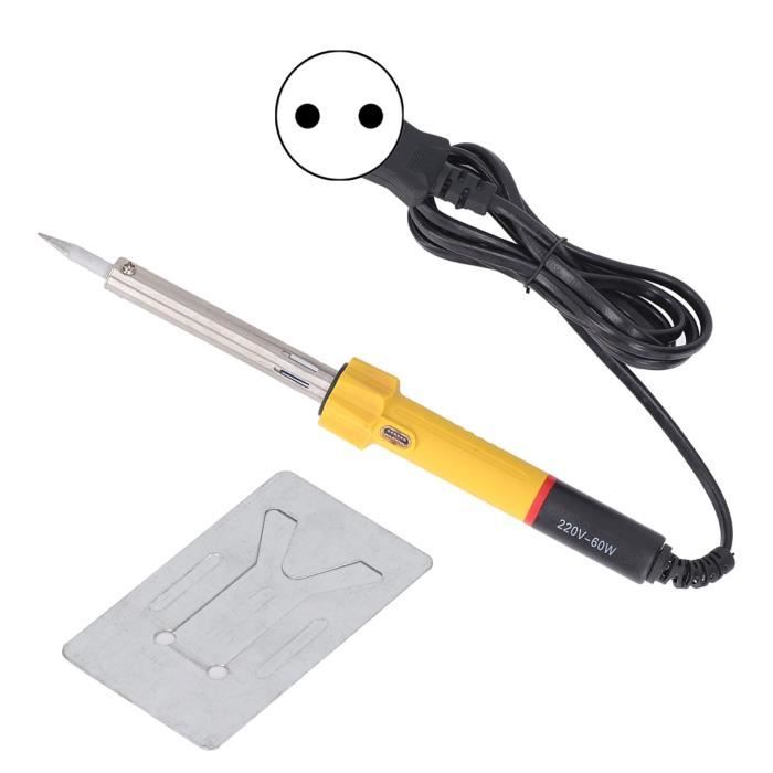 URB Kit d'outils de soudure Fer à souder jaune 60W 2min chauffage rapide semi-automatique 2 ...