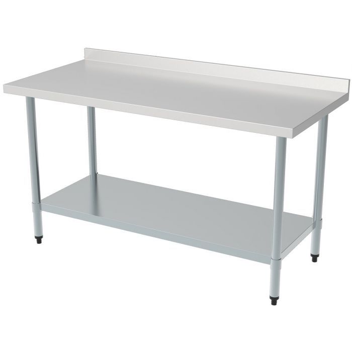 Table Inox Pro Avec Dosseret - Gamme 700 - Combisteel - l1- L1400- P1- h1- - Cdiscount Maison