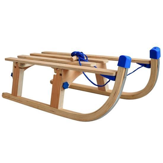 LUGE EN BOIS TRAÎNEAU PLIABLE AVEC CORDE BLEU 80CM - Cdiscount Sport