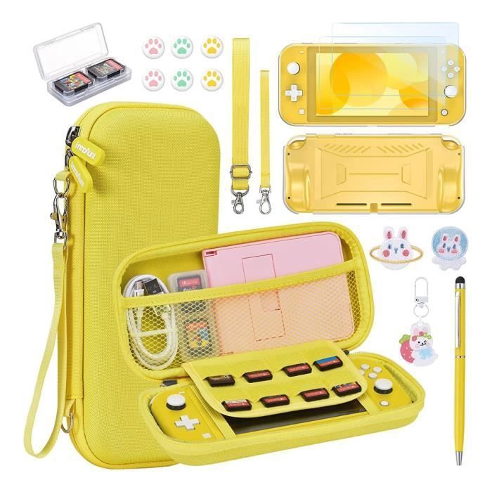 Accessoires Nintendo Switch Lite - INNOAURA - Kit 17 en 1 - Etui de ...