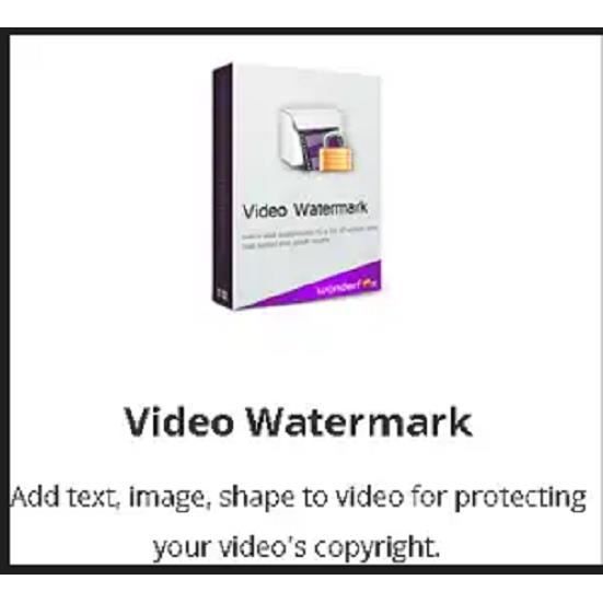 WonderFox Video Watermark License -Protect Your Video Copyrights ...
