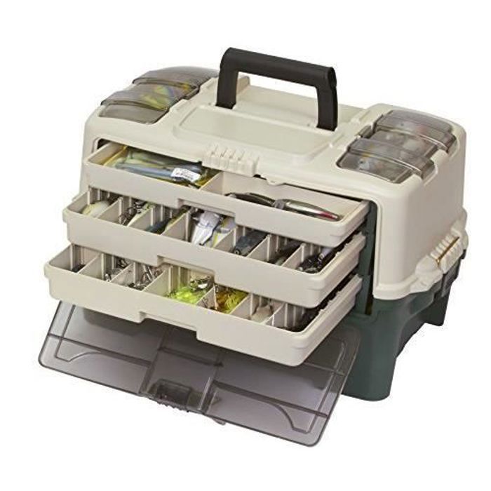 Plano 3113305 PLANO Tackle Systems Hybrid Hip 3 Tray Box White-Green ...