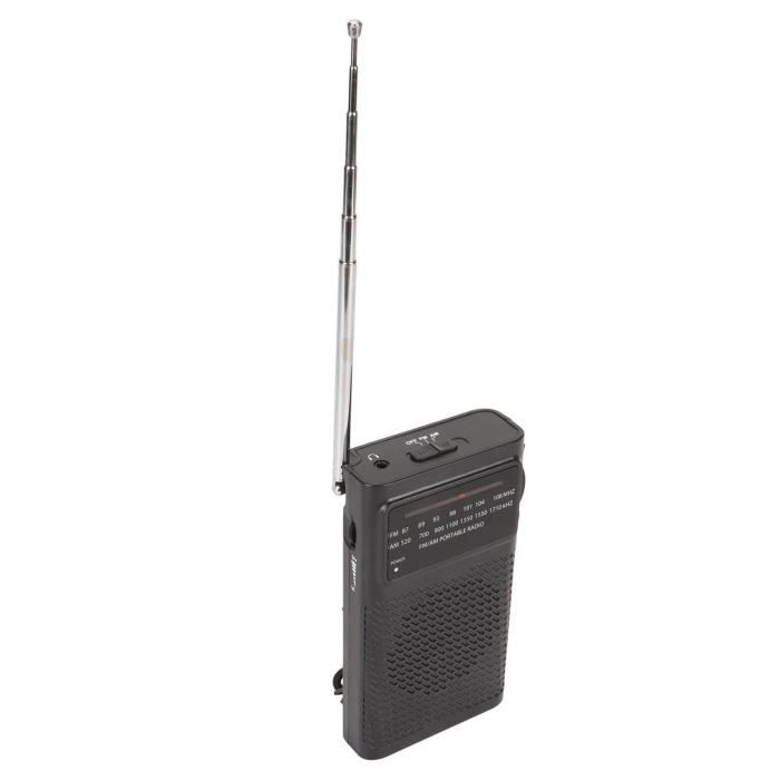 Radio Portable AM FM - QIILU - Modèle de Poche - Haut-parleur Intégré ...