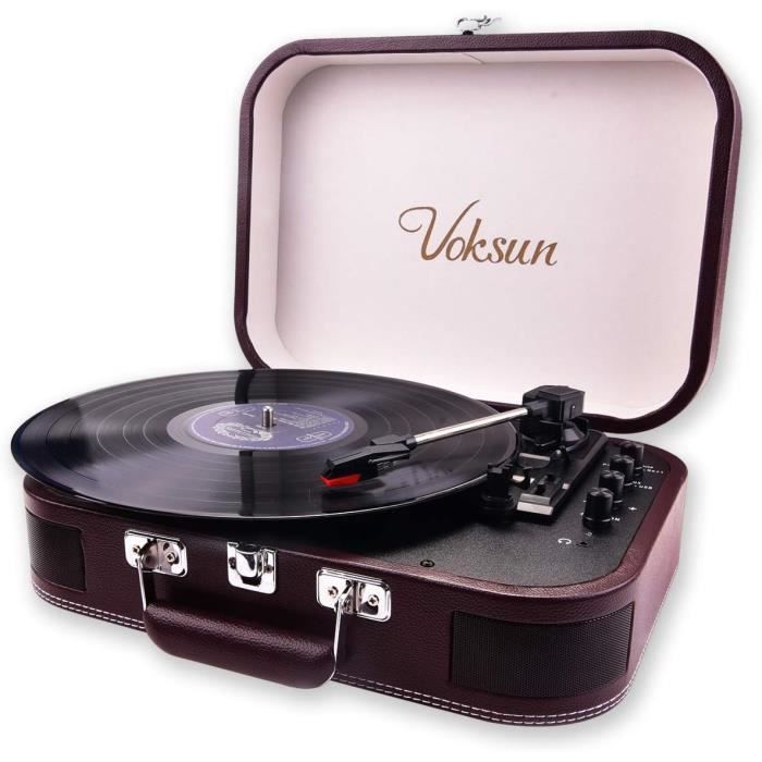 Platine Vinyle,Tourne Disque À Encodeur Numérique Bluetooth Portable ...