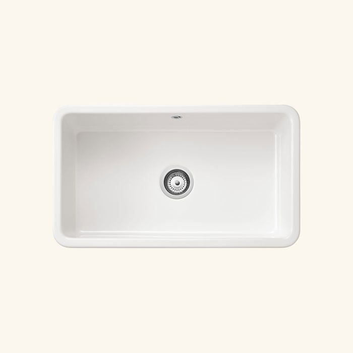 Evier Farmhouse 1 cuve avec vidage couleur blanc - Cdiscount Bricolage