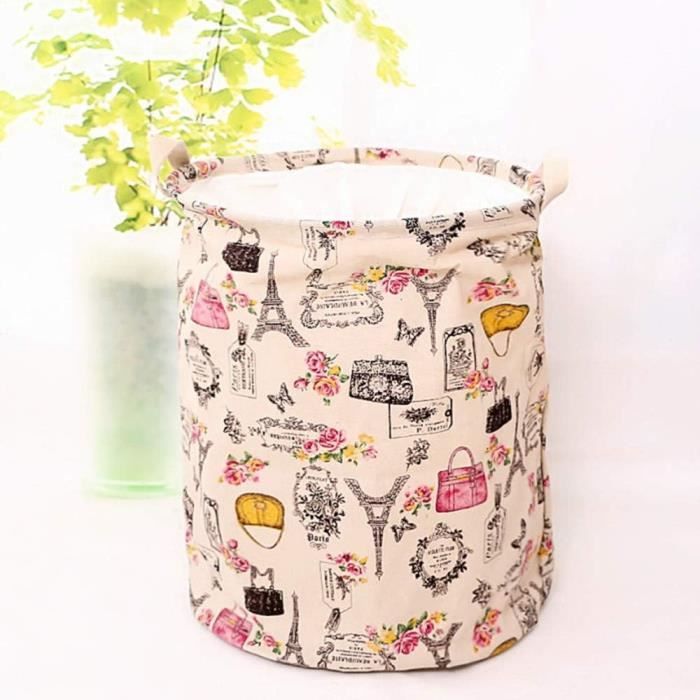 Grand panier de rangement étanche, panier à linge Paris, panier ...