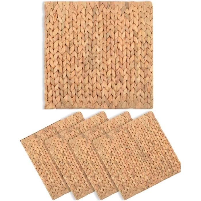 Lot de 4 Set de Table XXL en jonc de mer tressé (Carré)350 - Cdiscount ...