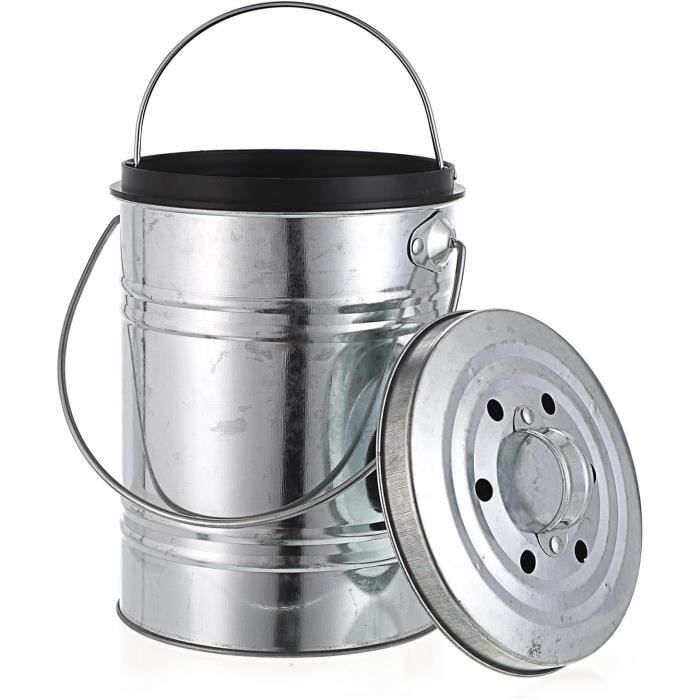Bac À Compost De Cuisine Avec Seau Intérieur Et Couvercle, Bac À ...