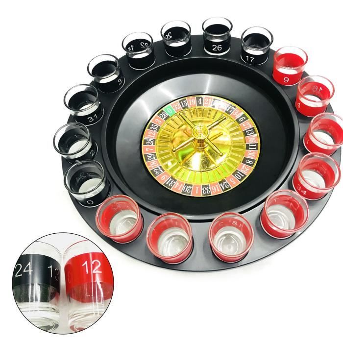 VGEBY Roulette en verre à shot Verre à Shot Roulette, 16 Trous Verre à ...